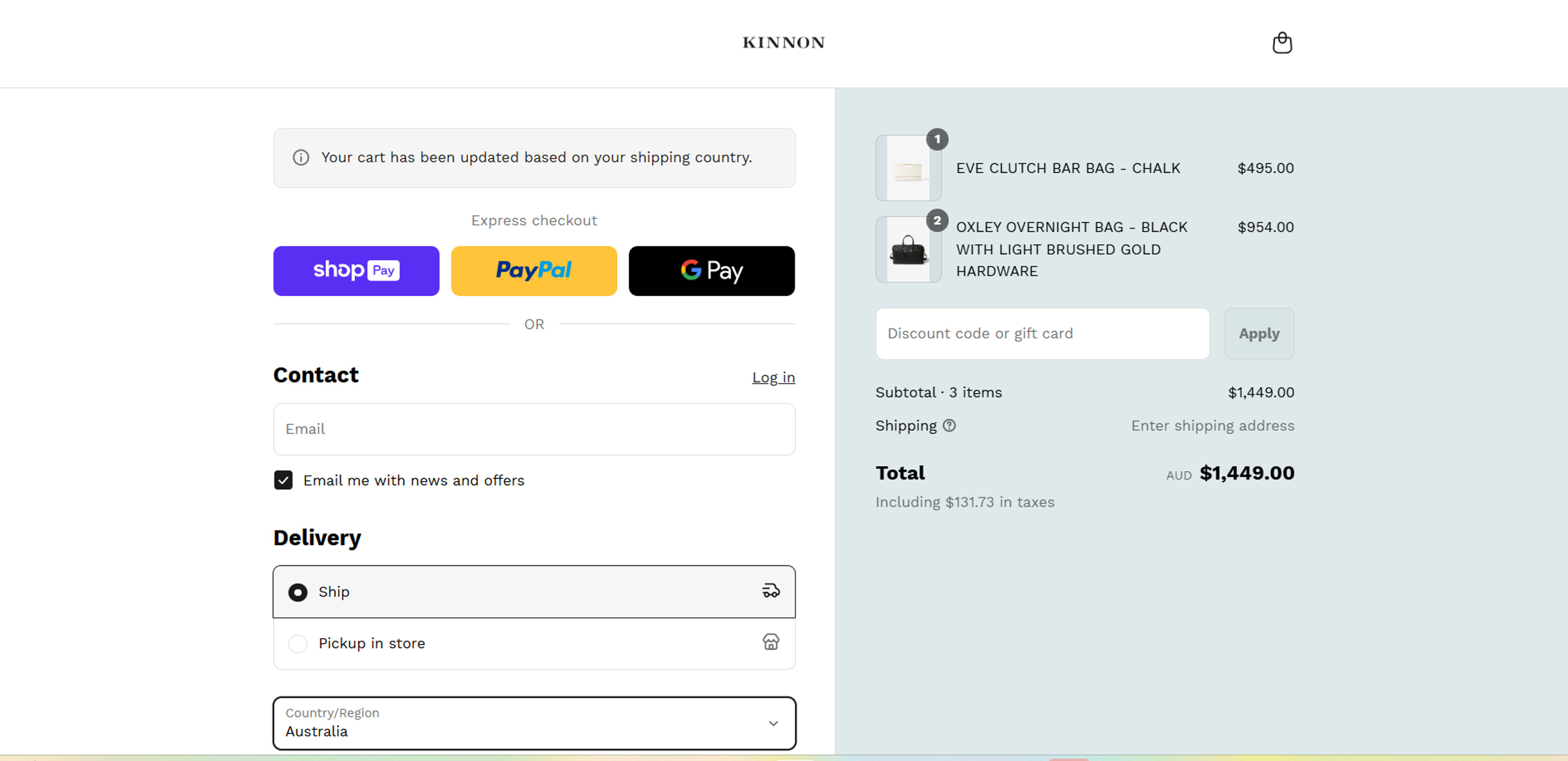 Up to 50% OFF Kinnon Coupons - Australia, May, 2026